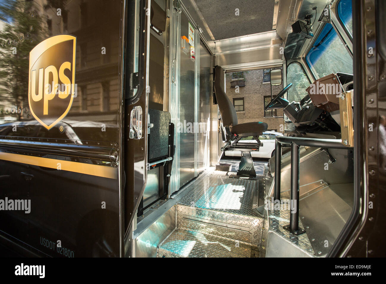 MANHATTAN, NYC, UNITED STATES - SEPTEMBER 15, 2014: UPS delivery Stock ...