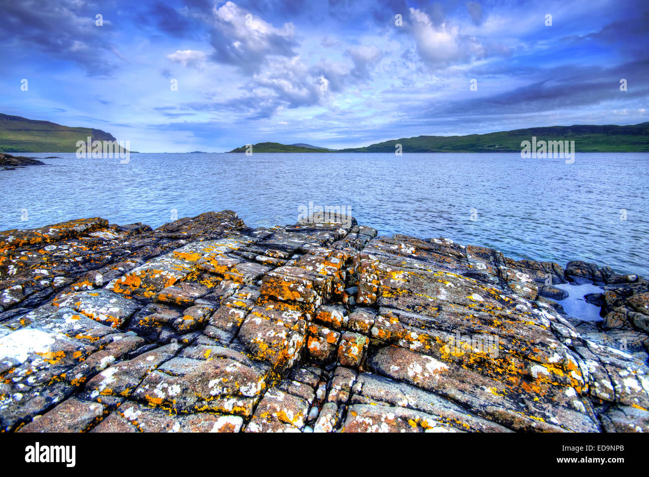 The Sound of Mull looking from Duart Castle on the Isle of Mull ...