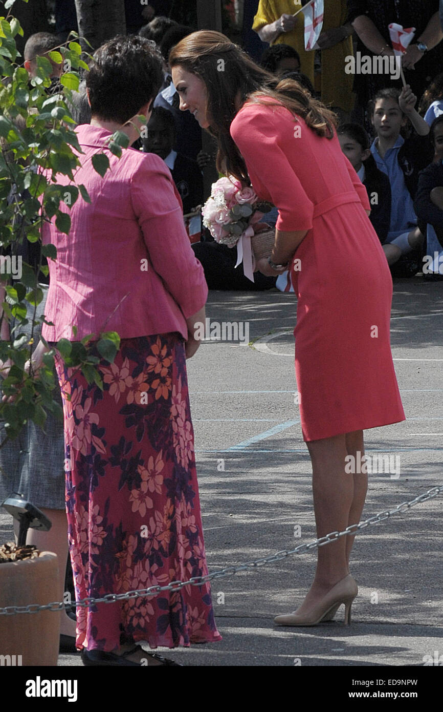 Kate Middleton visits Blessed Sacrament R C Primary School Featuring ...