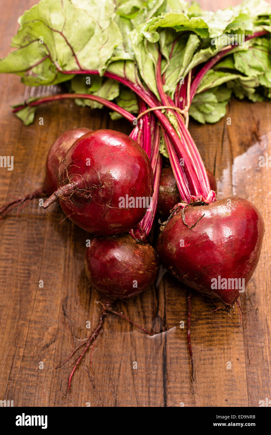 Raw beetroot and water in vertical format Stock Photo - Alamy