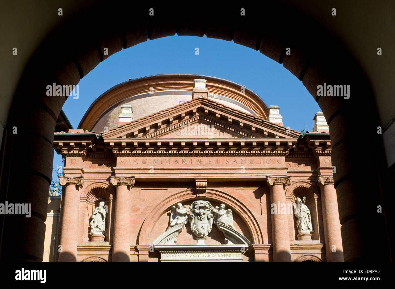 San Carlo Borromeo church, Ferrara, Italy Stock Photo - Alamy