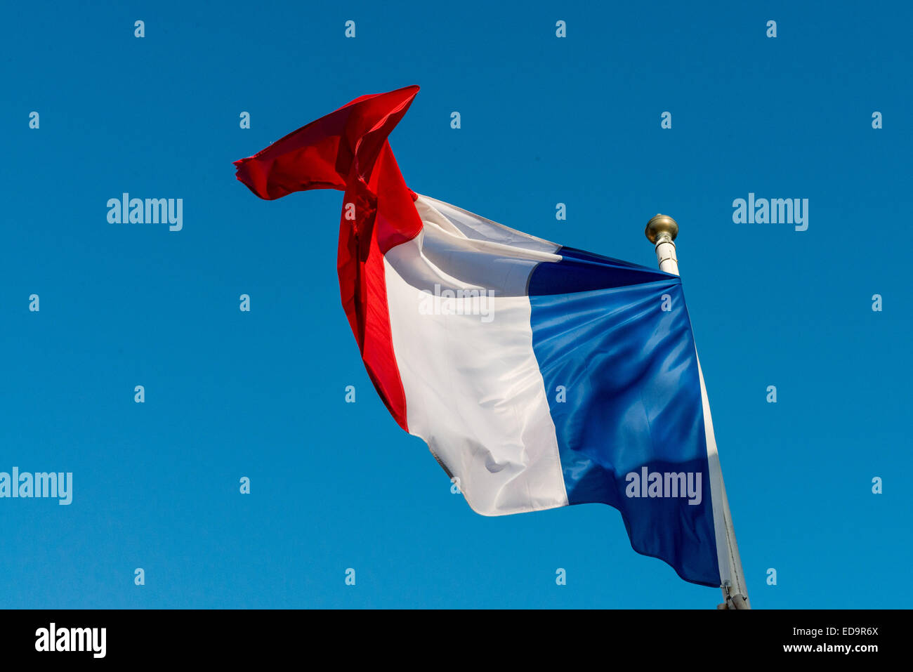 French national flag Stock Photo - Alamy
