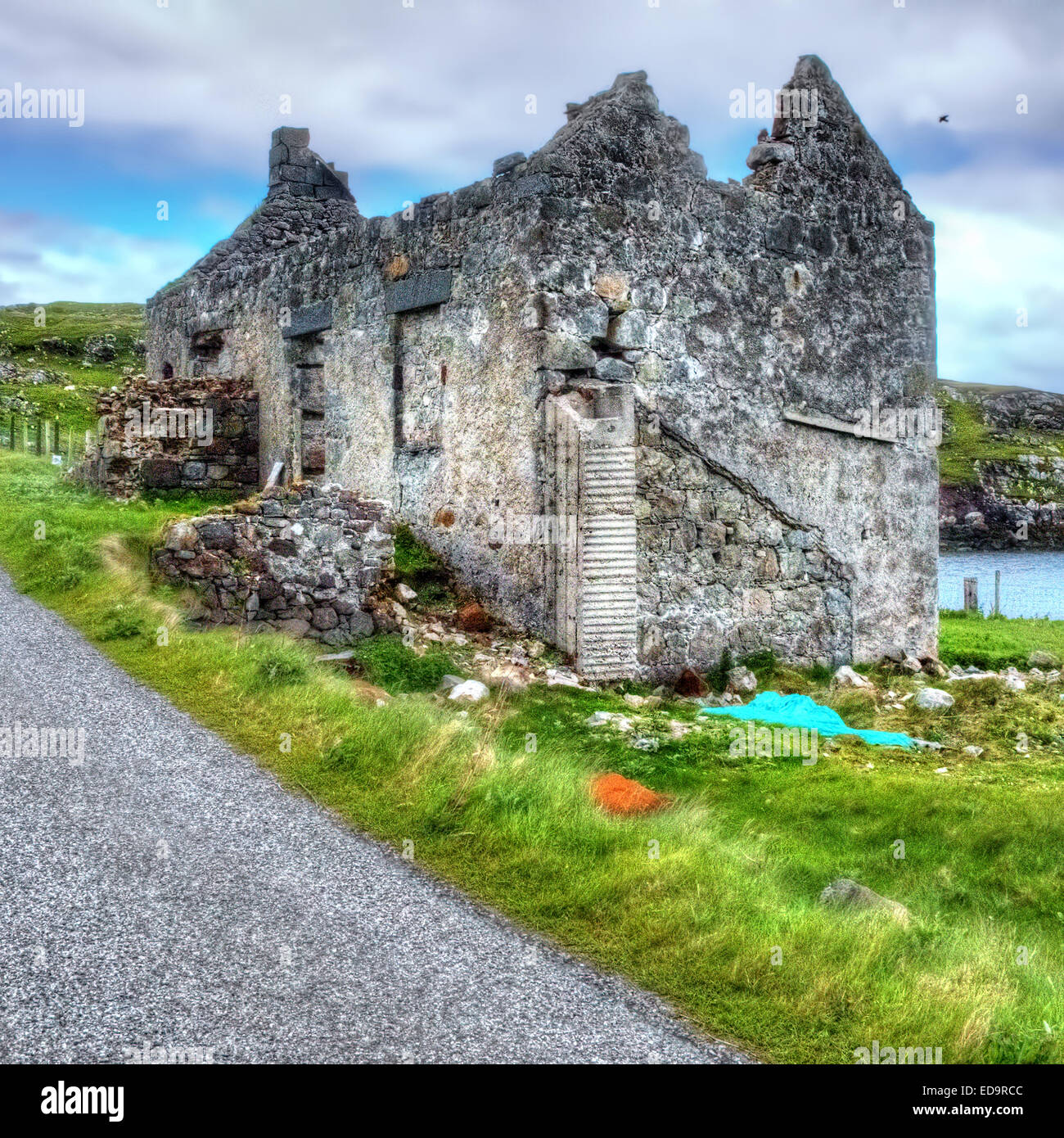 Rodel on the Isle of Harris in the Outer Hebrides, Scotland Stock Photo ...