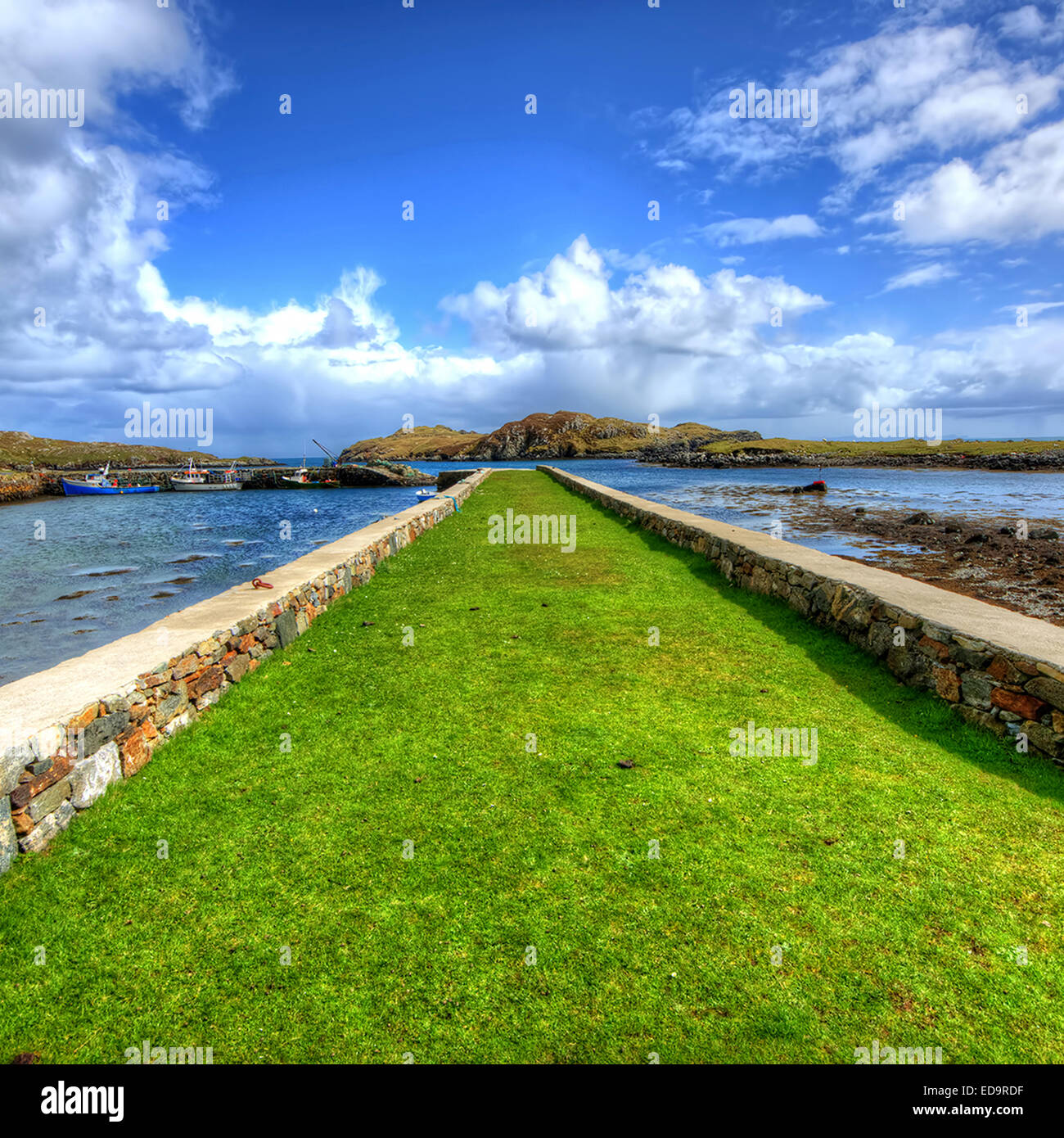 Rodel on the Isle of Harris in the Outer Hebrides, Scotland Stock Photo ...