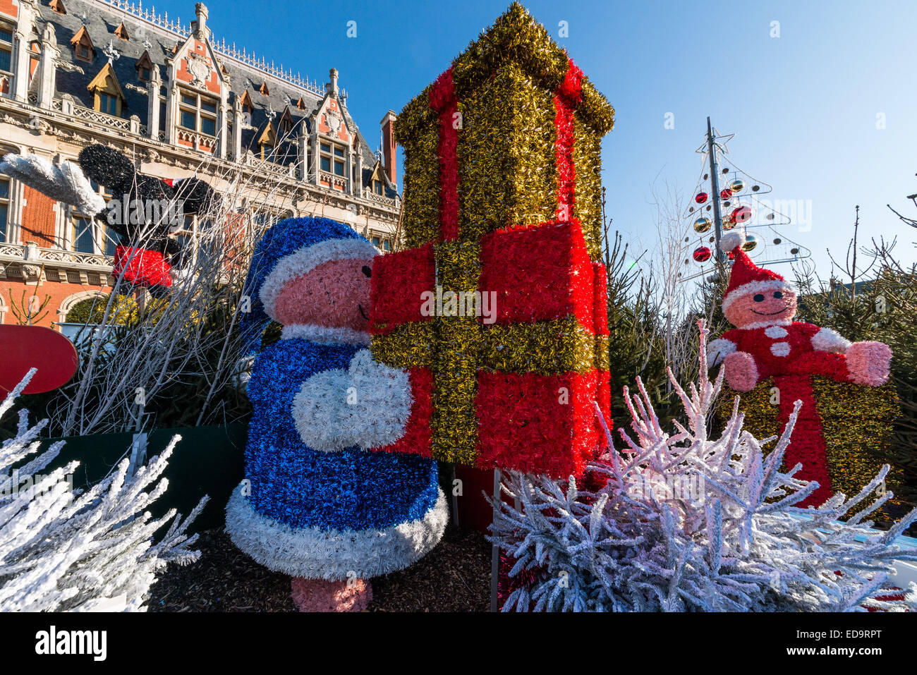 France:Festive season decoration in Calais Stock Photo - Alamy