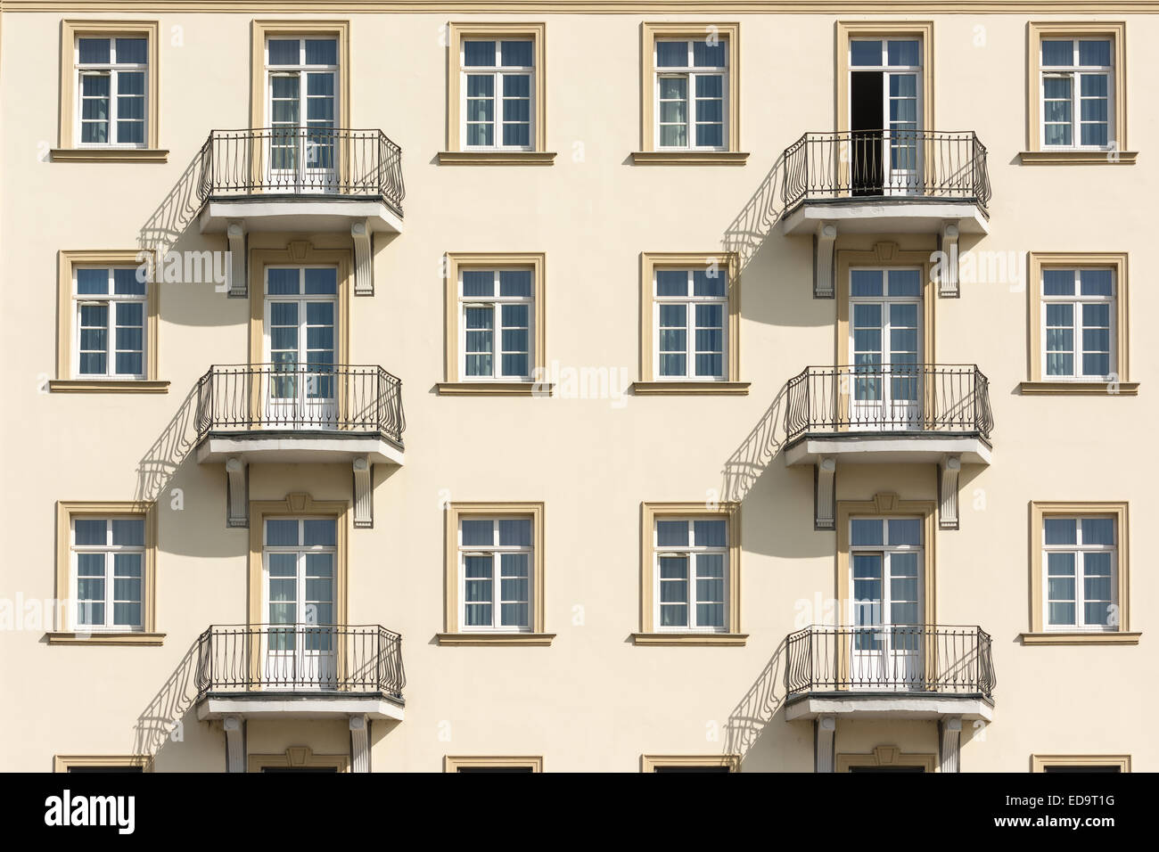 Apartment Building Windows