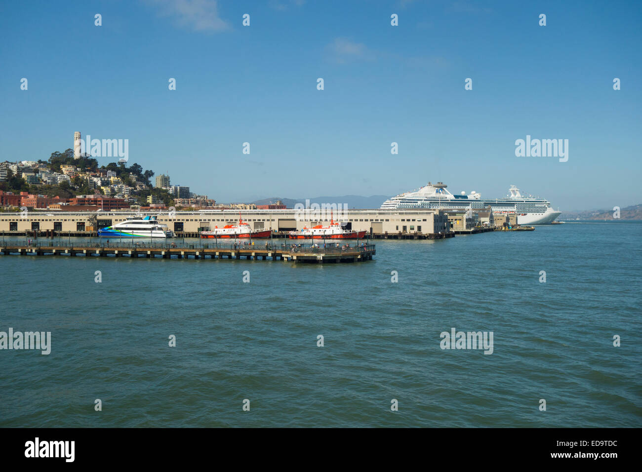 Harbor dock docked pier sightseeing port cruise hi-res stock ...