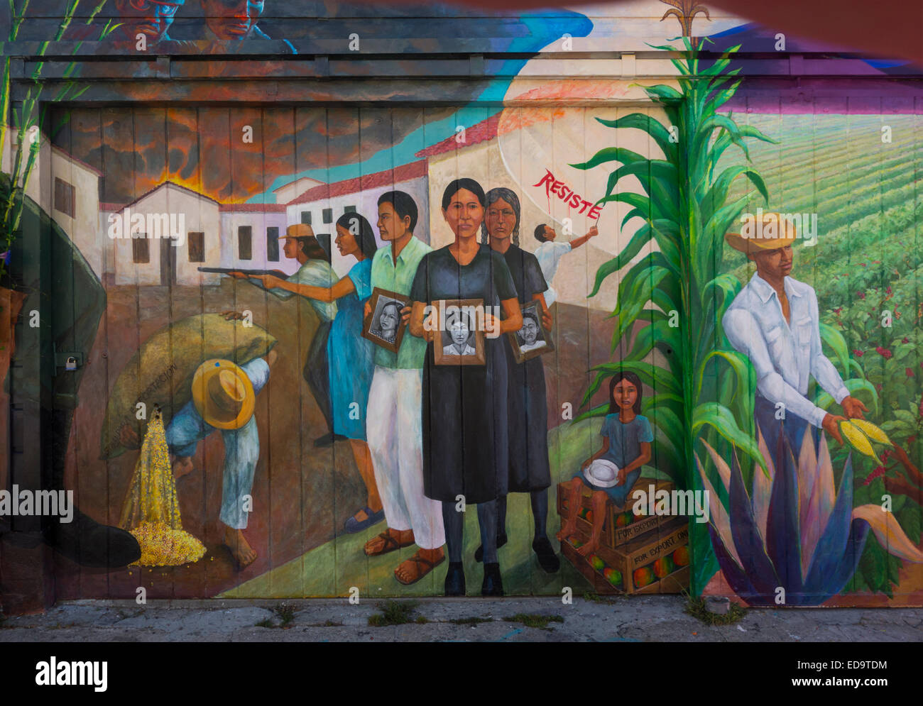 murals in the mission district of San Francisco CA Stock Photo - Alamy