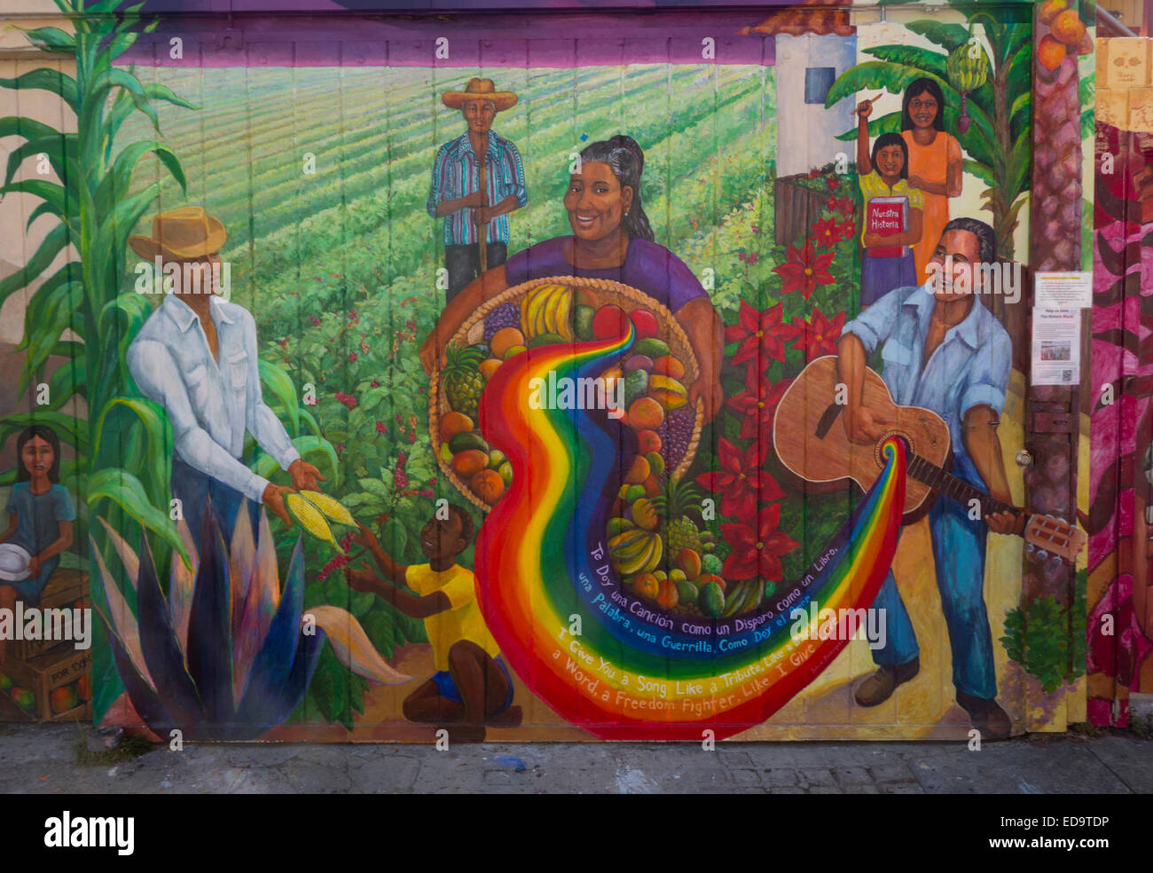 murals in the mission district of San Francisco CA Stock Photo - Alamy