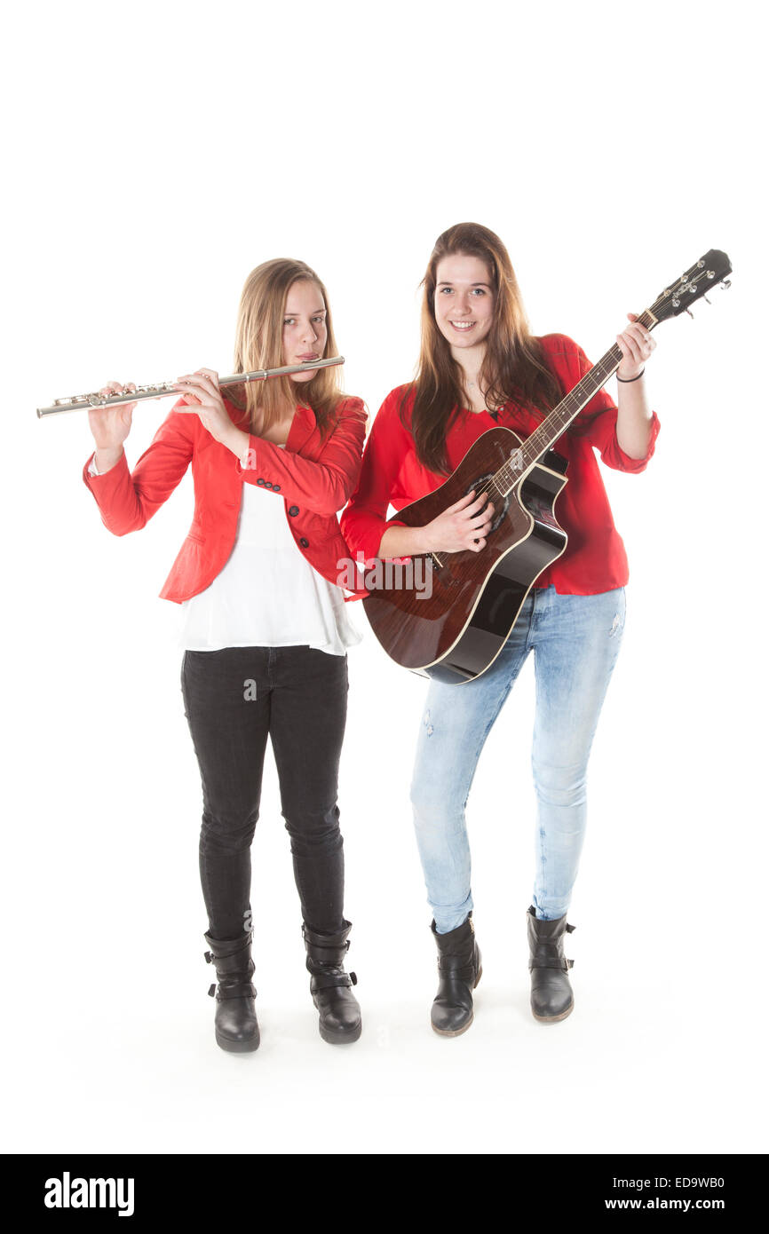 Sisters playing guitar hi-res stock photography and images - Alamy