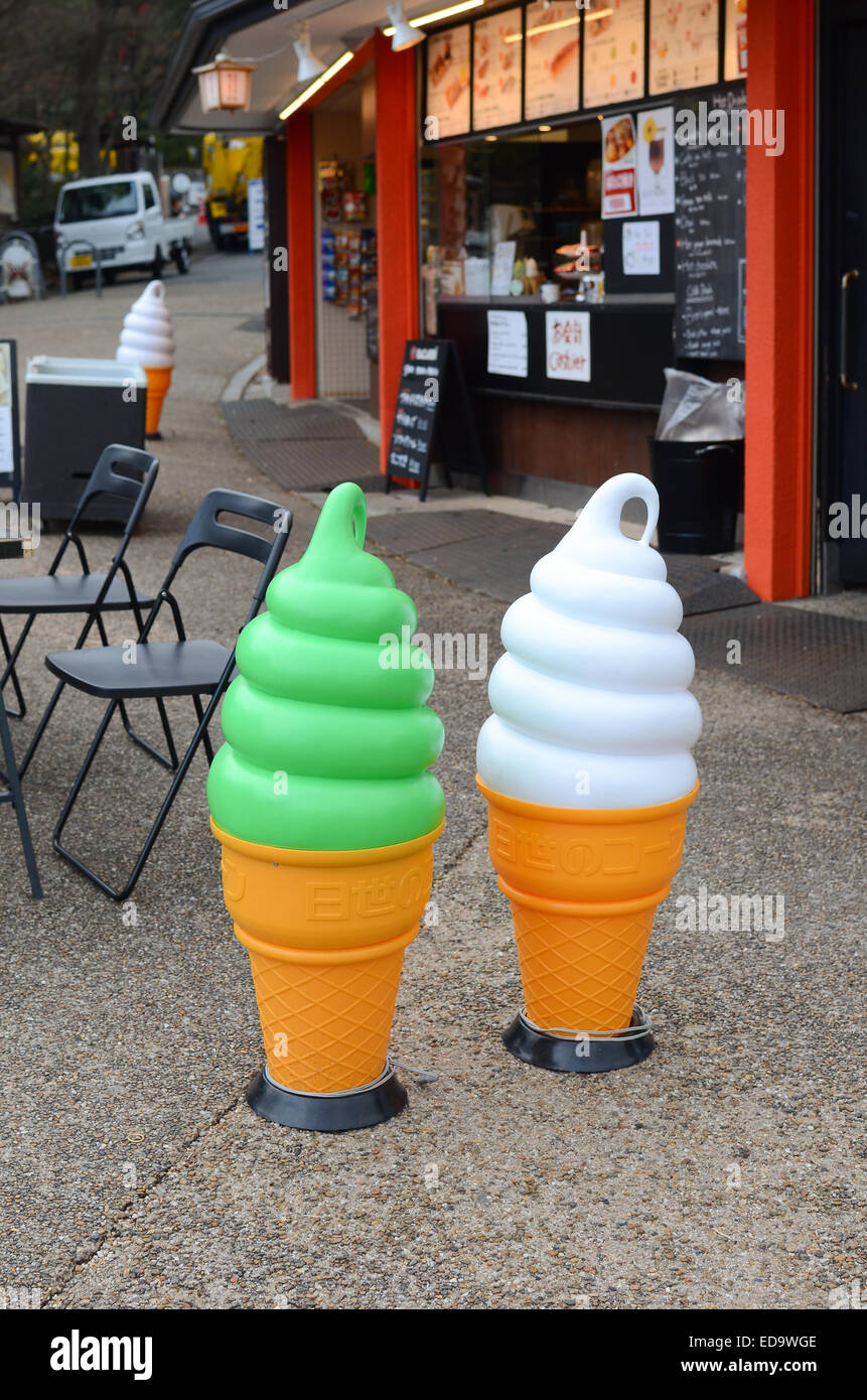 Plastic models of ice cream Stock Photo - Alamy