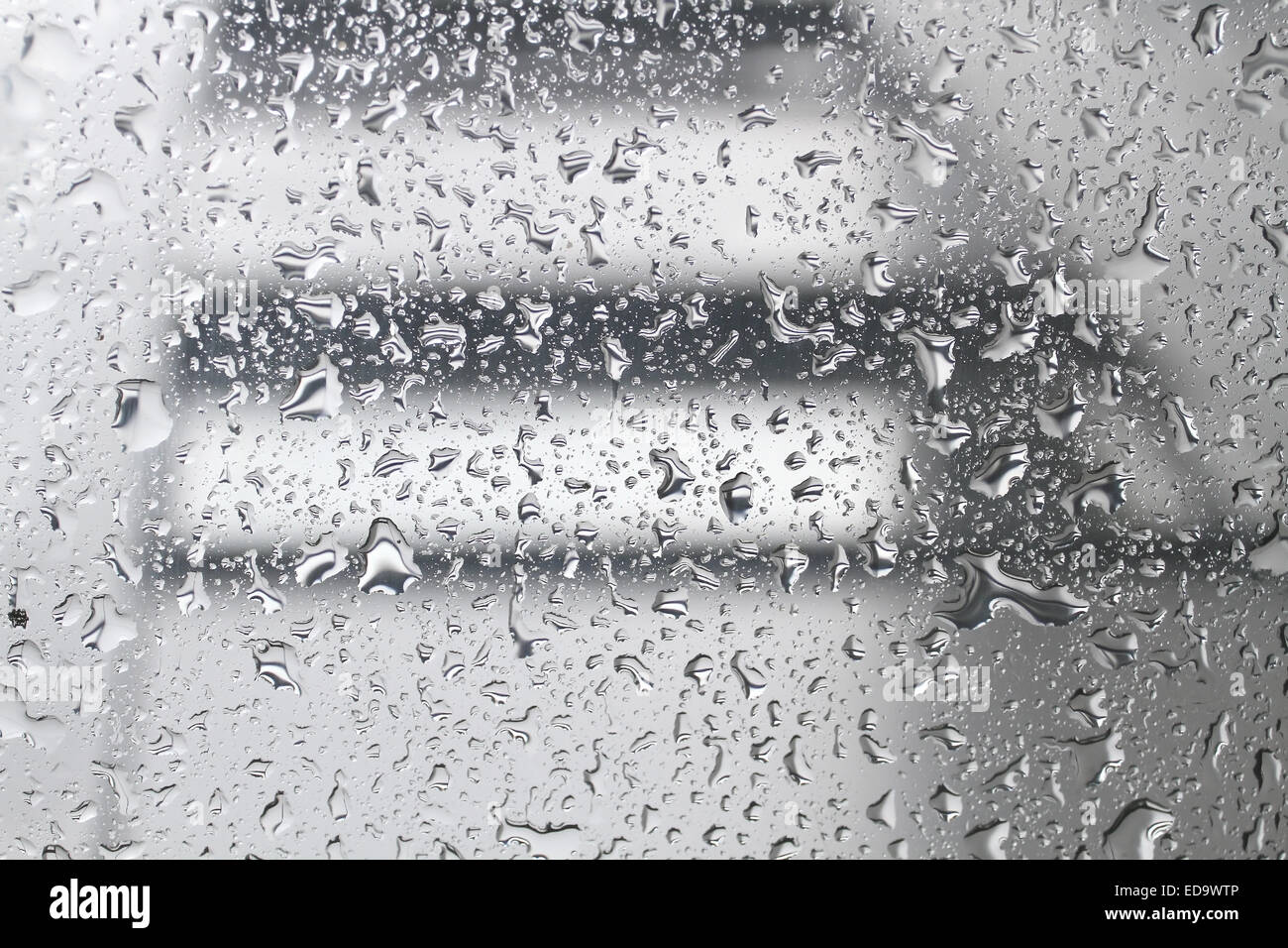 Big Raindrops on the Window Stock Photo - Alamy