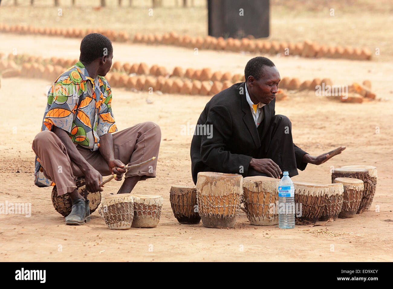 Traditional dancers entertain guests in northern Uganda. In Africa ...