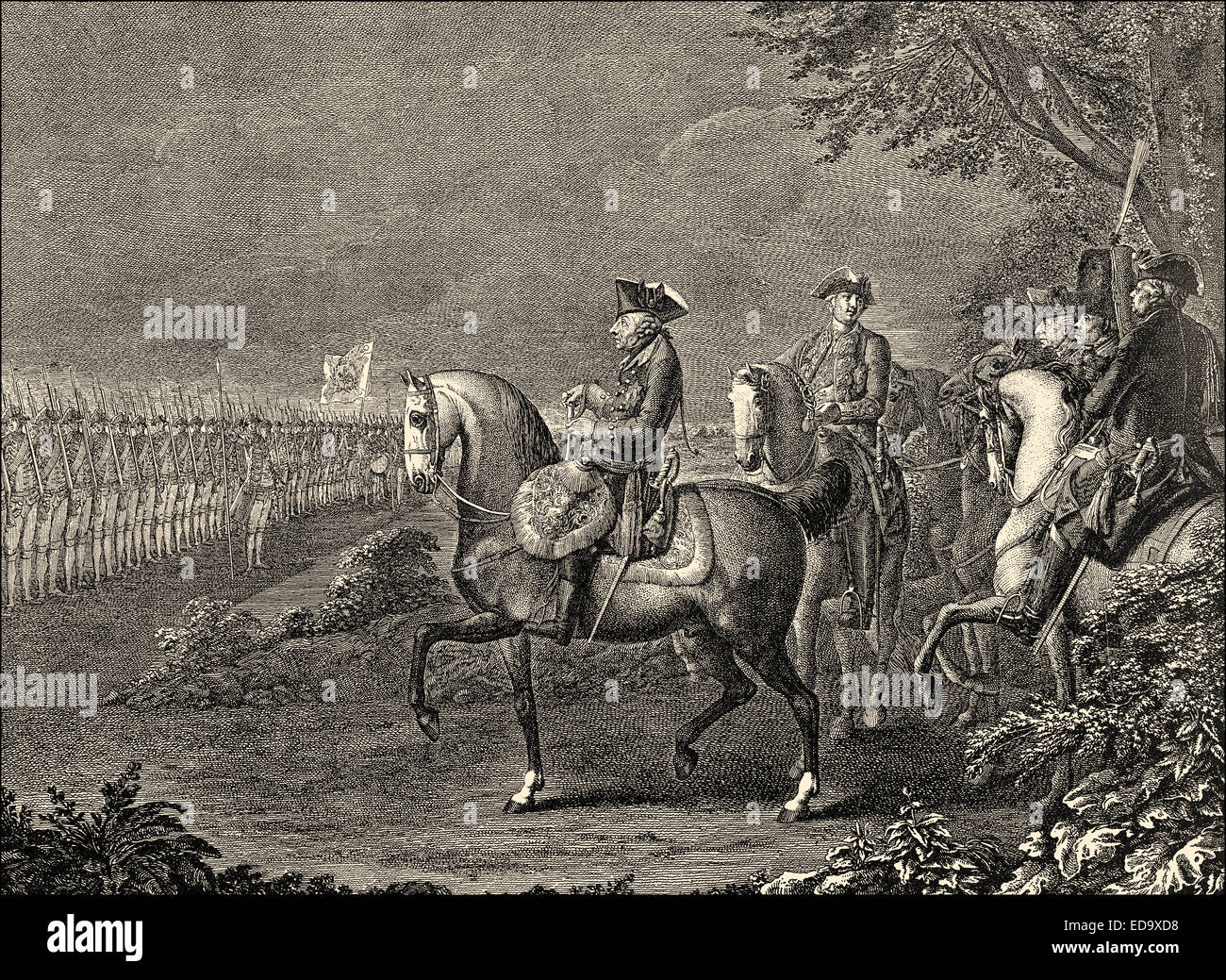 Frederick II or Frederick the Great or Alter Fritz, 1712 - 1786, King ...
