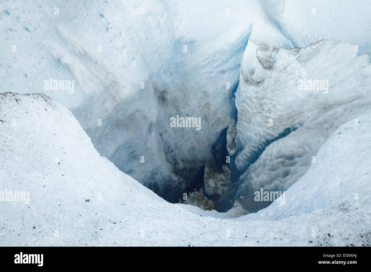 Close up shot of the Viedma Glacier in Argentina, Patagonia, taken ...