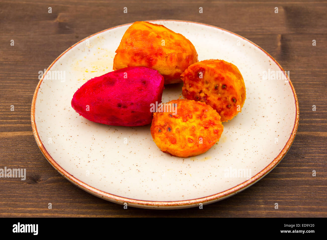 Vibrant orange prickly pear cactus hi-res stock photography and images ...
