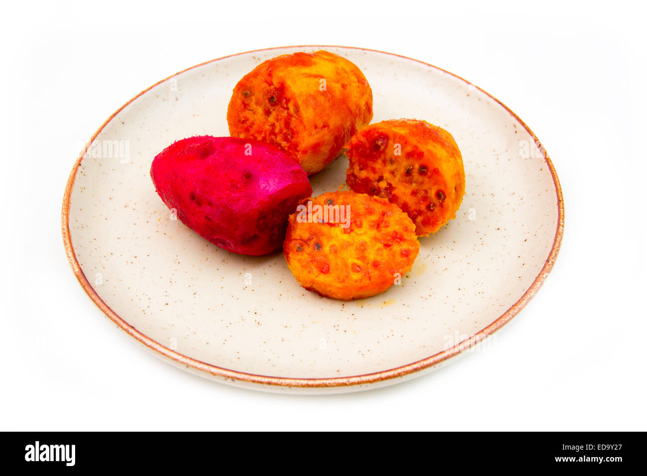 Vibrant orange prickly pear cactus hi-res stock photography and images ...