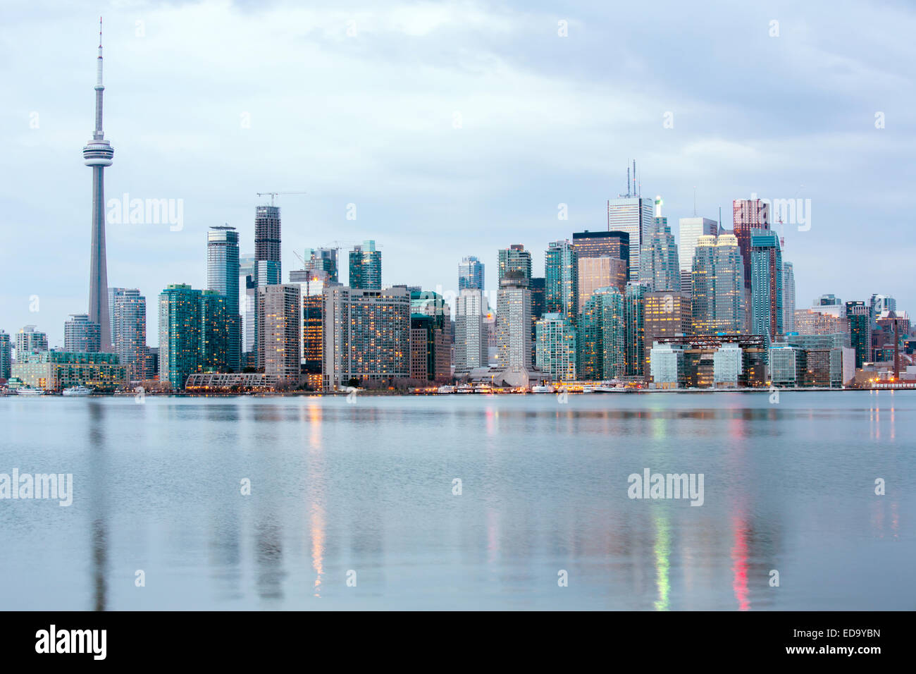 Toronto Skyline at dusk, Ontario, Canada Stock Photo - Alamy