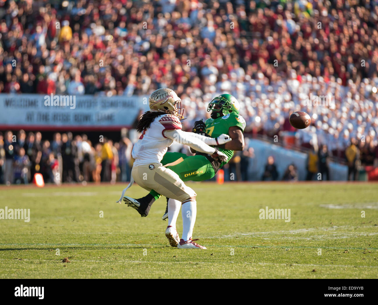 Pasadena, CA. 1st Jan, 2015. Florida State cornerback (1) Tyler Hunter ...