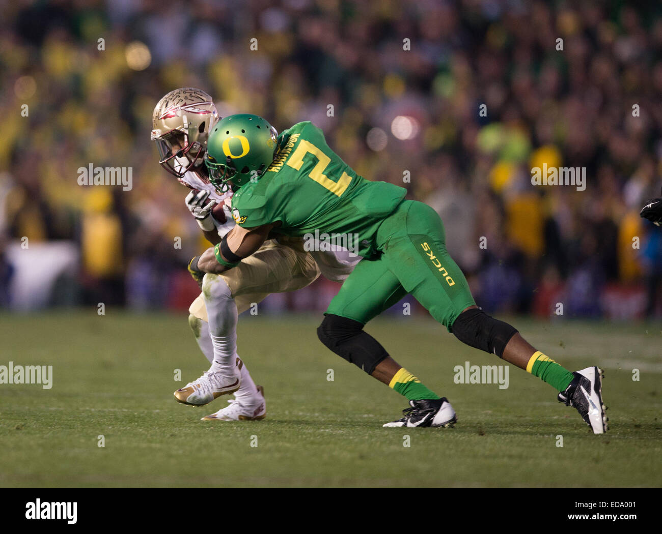 Pasadena, CA. 1st Jan, 2015. Florida State wide receiver (15) Travis ...