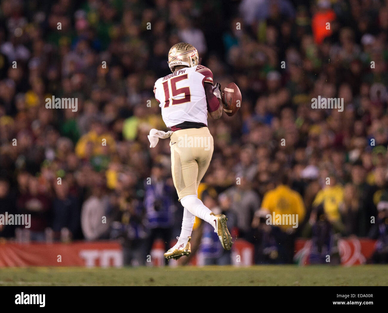 Pasadena, CA. 1st Jan, 2015. Florida State wide receiver (15) Travis ...