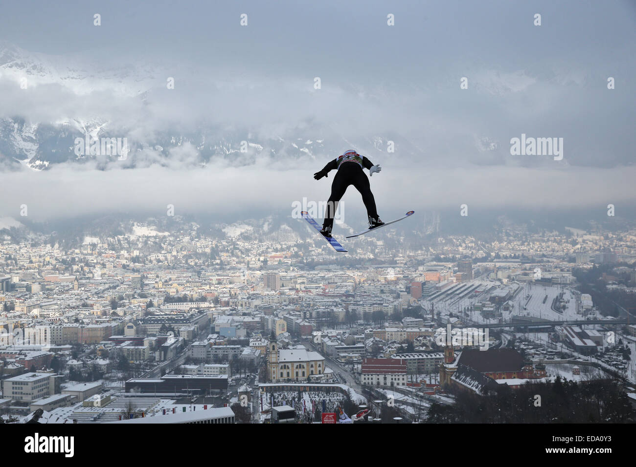 Innsbruck, Austria. 03rd Jan, 2015. Manuel Fettner of Austria soars ...