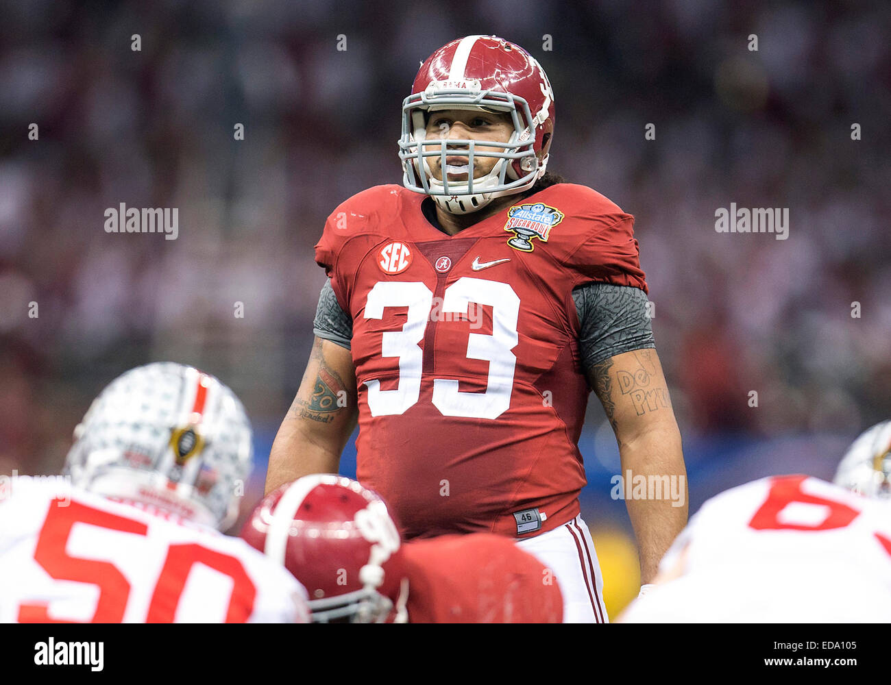 New Orleans, Louisiana, USA. 01st Jan, 2015. Alabama linebacker Trey ...