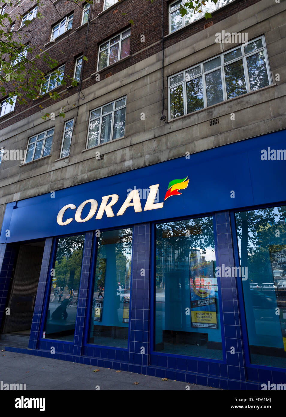Coral Bookmakers, Euston Road, LONDON, UK Stock Photo - Alamy