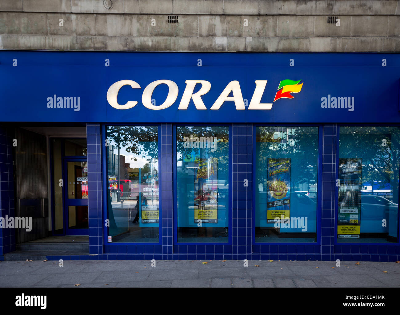 Coral Bookmakers, Euston Road, LONDON, UK Stock Photo - Alamy