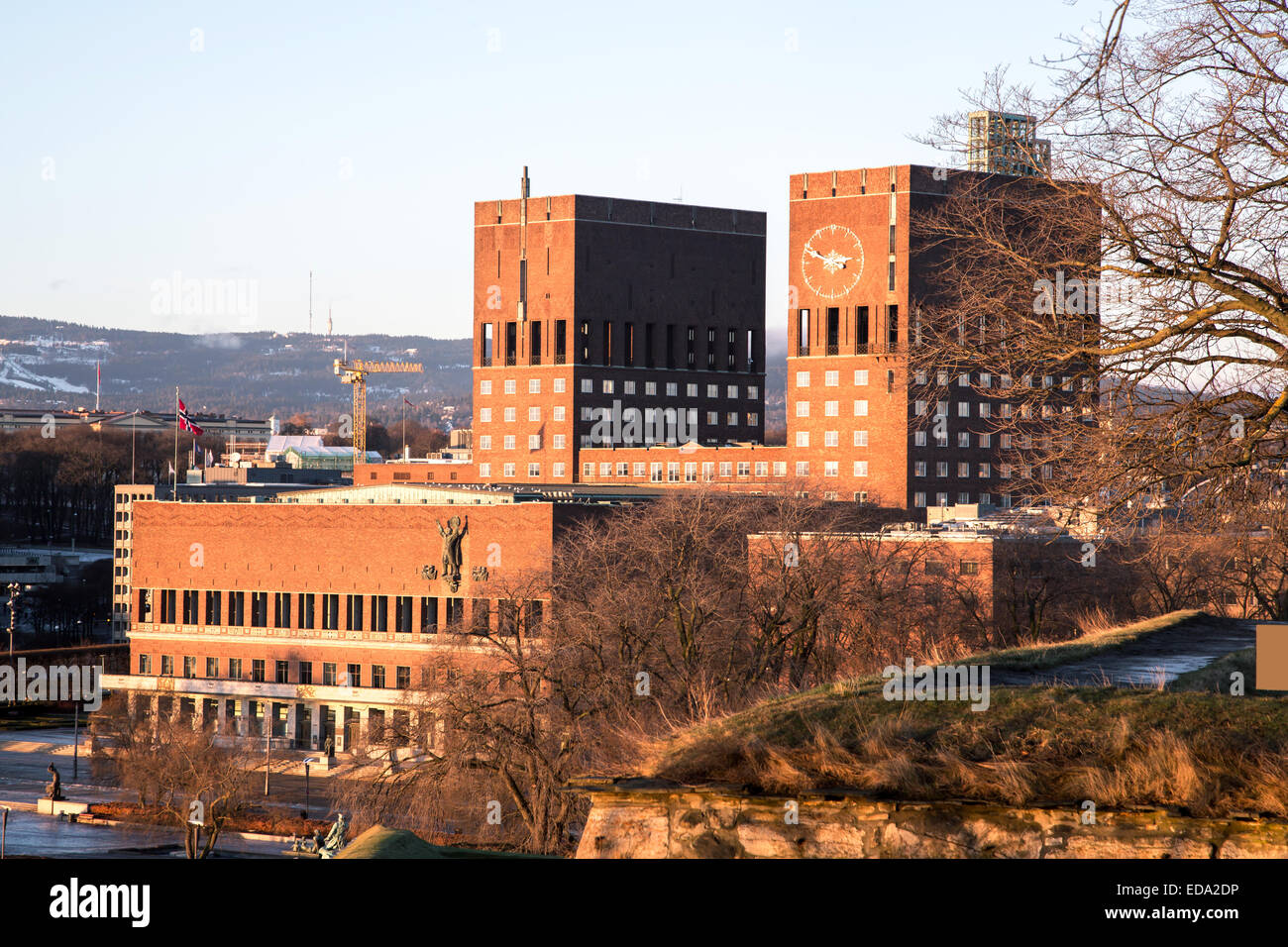 City Hall Radhuset, Oslo, Norway Stock Photo - Alamy