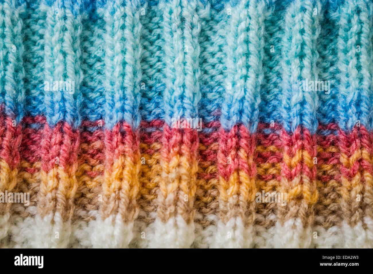 Handmade colorful woolen knitting texture background Stock Photo - Alamy