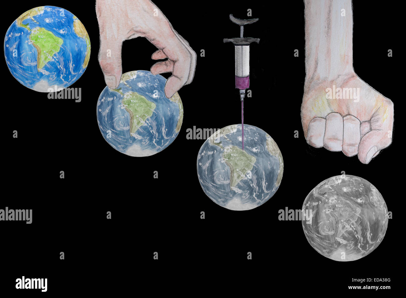 Human race abuses earth, poisons earth, hits earth - and it is more and ...