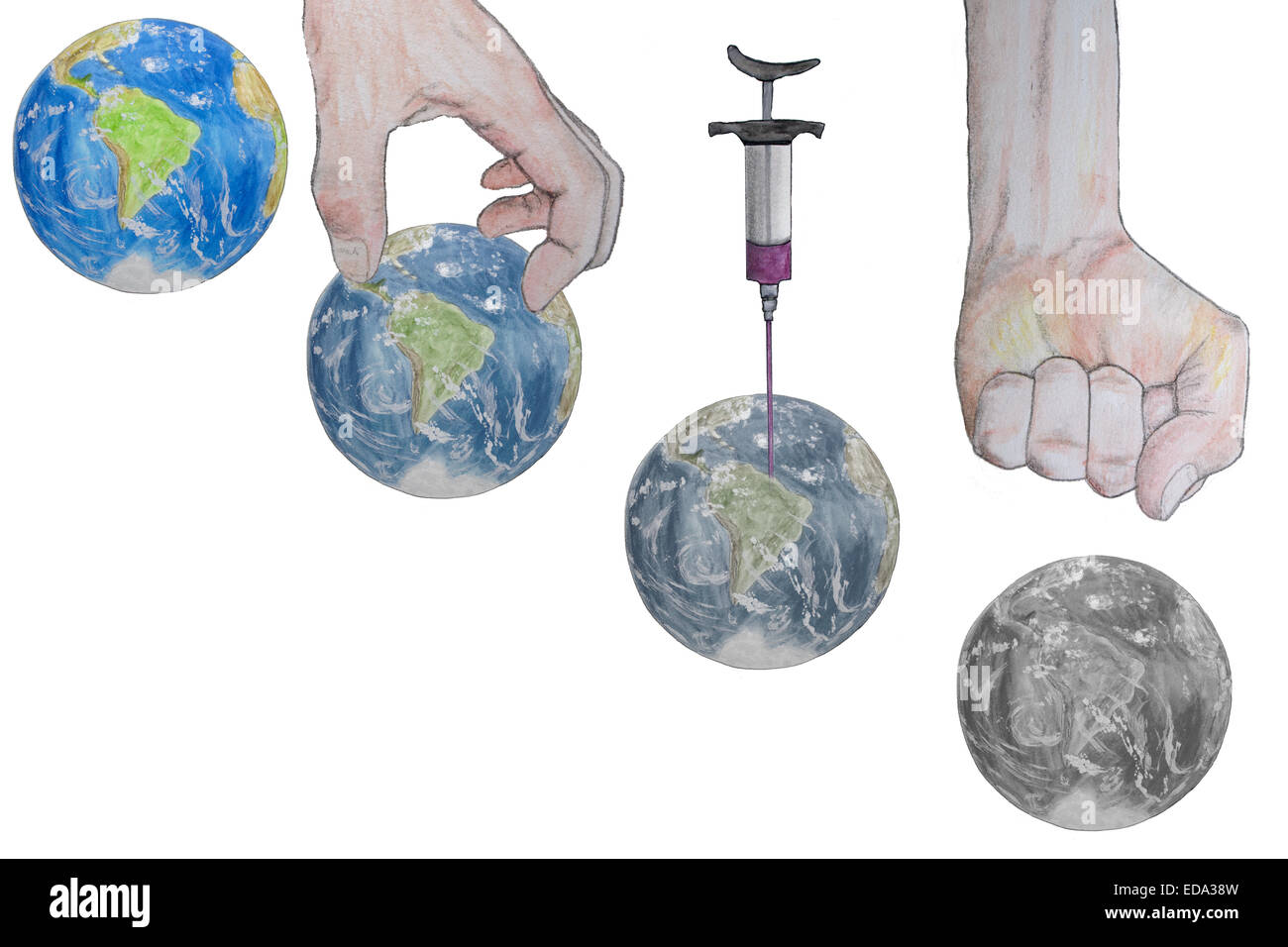 Human race abuses earth, poisons earth, hits earth - and it is more and ...