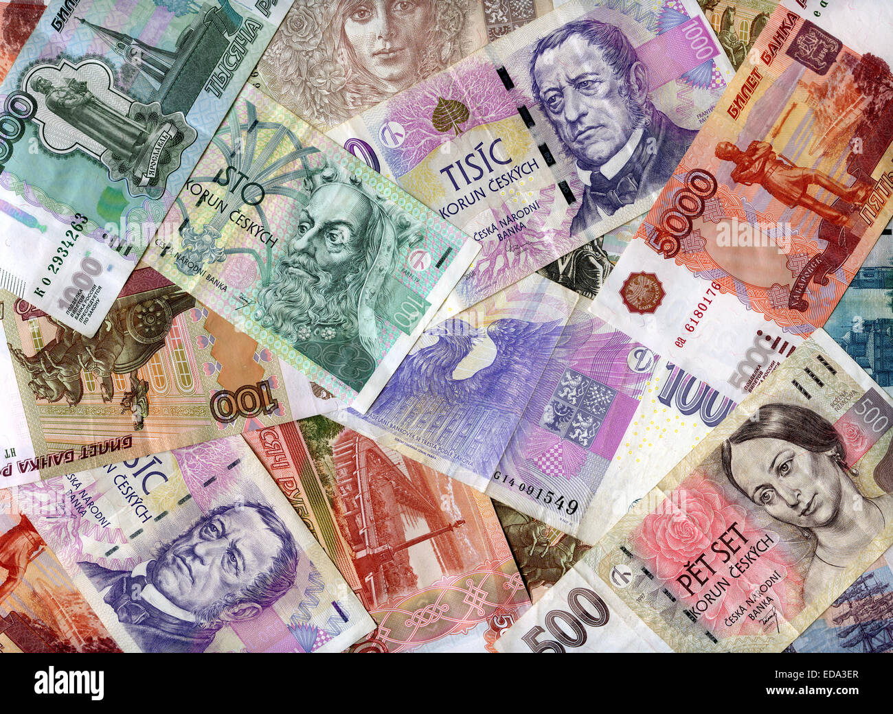 Czech banknotes hi-res stock photography and images - Alamy