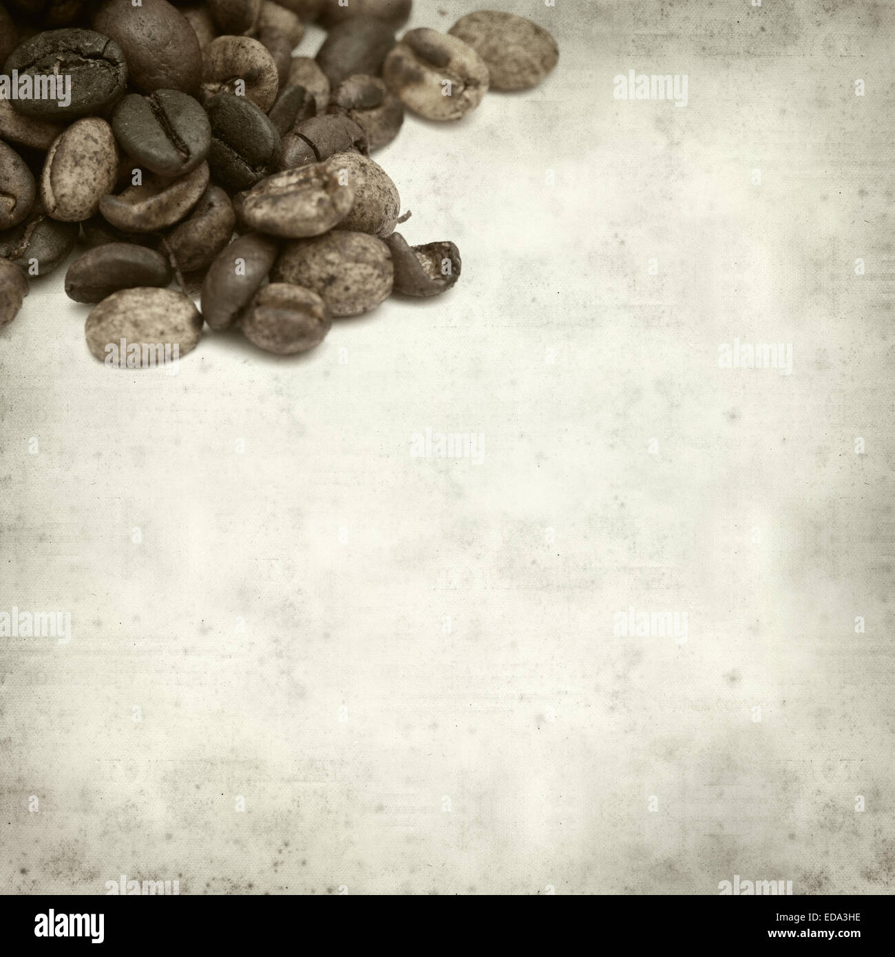 textured old paper background with speciality coffee grain Stock Photo ...