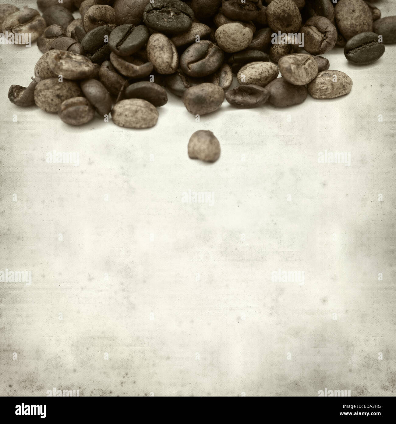 textured old paper background with speciality coffee grain Stock Photo ...
