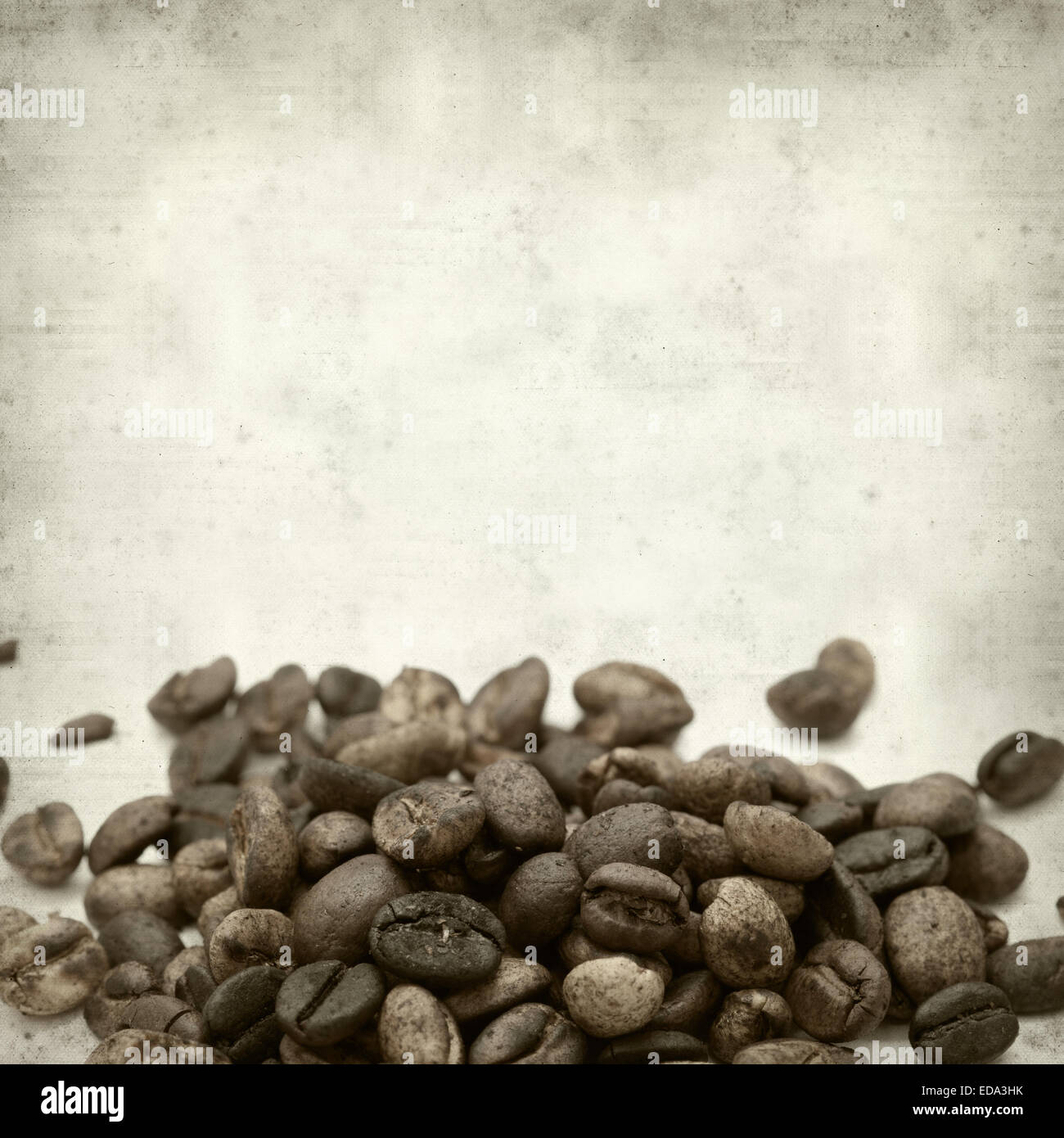textured old paper background with speciality coffee grain Stock Photo ...