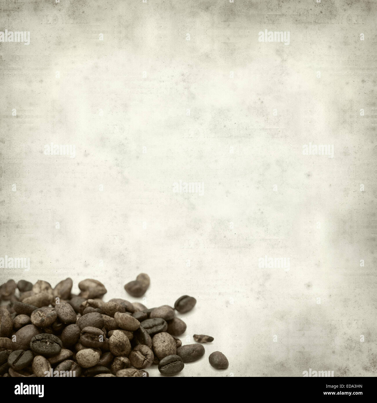 textured old paper background with speciality coffee grain Stock Photo ...
