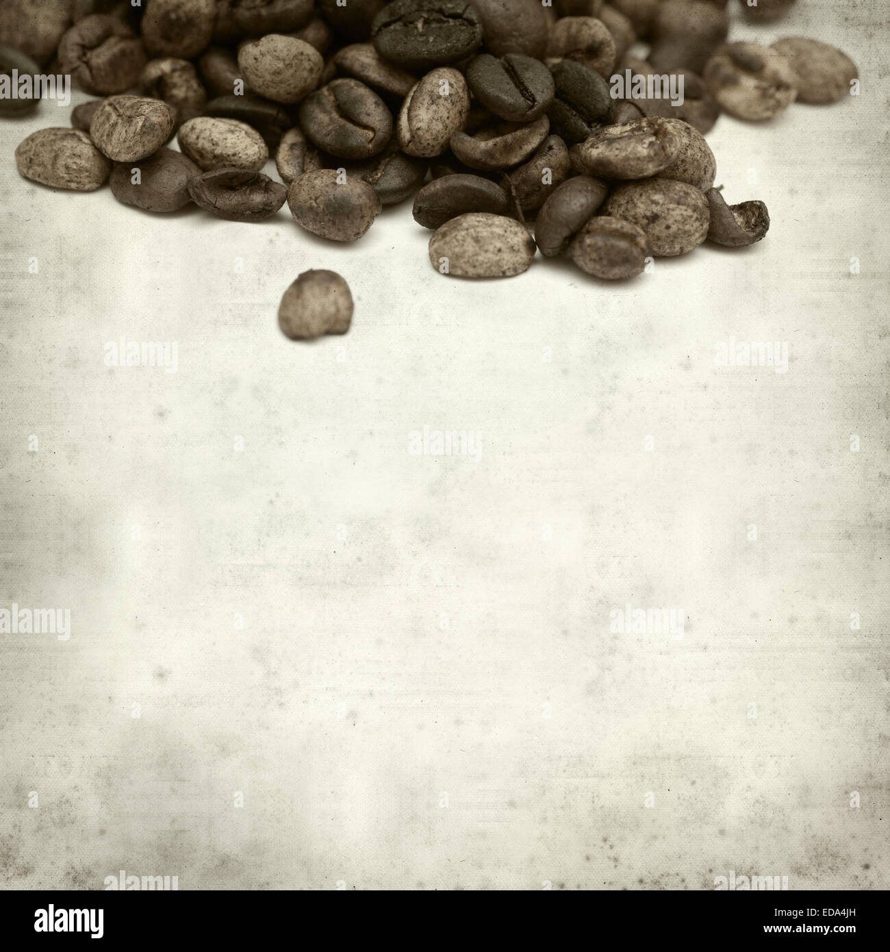 textured old paper background with speciality coffee grain Stock Photo ...