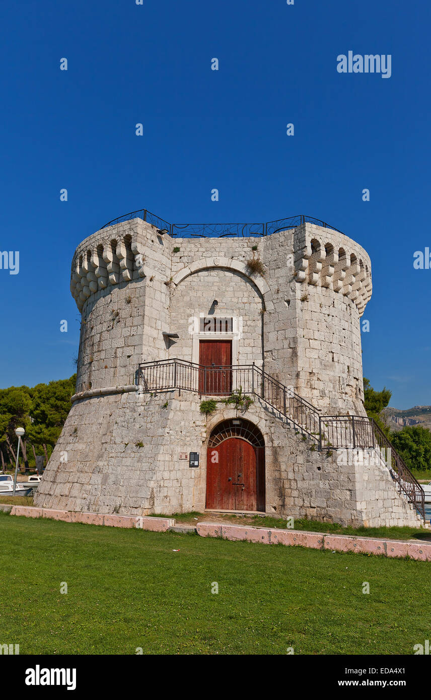 Medieval Venice tower of Saint Mark (tvrdava sv. Marka, circa XV c.) in ...