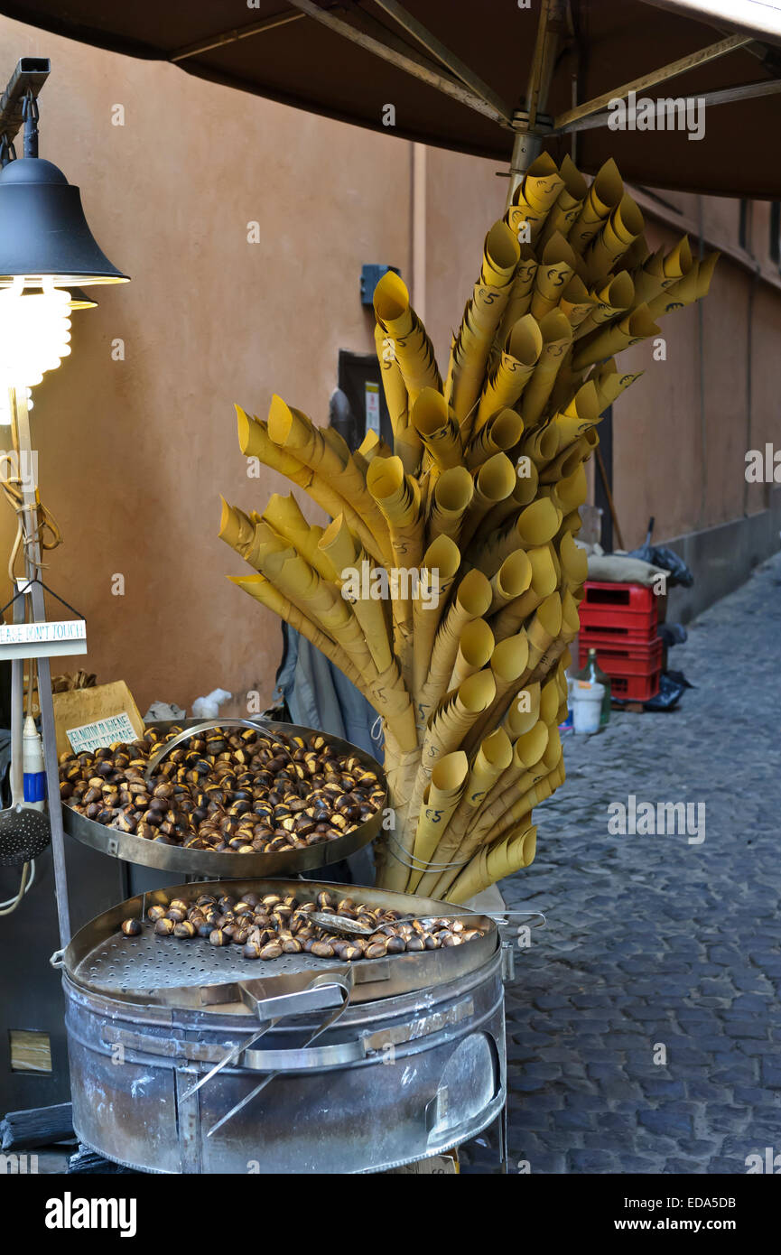 Traditional roast chestnut stall hi-res stock photography and images ...