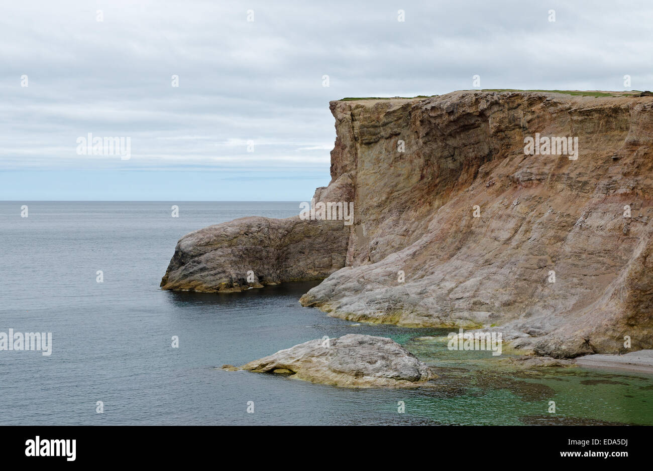 Cliff on Port au Port Peninsula, Newfoundland, Canada Stock Photo - Alamy