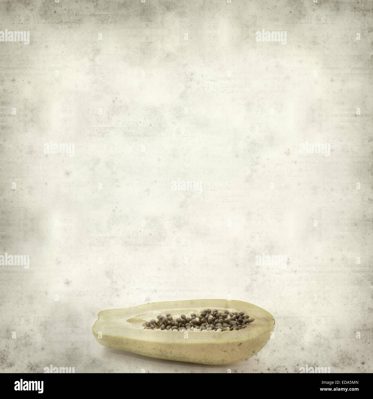 textured old paper background with papaya Stock Photo - Alamy