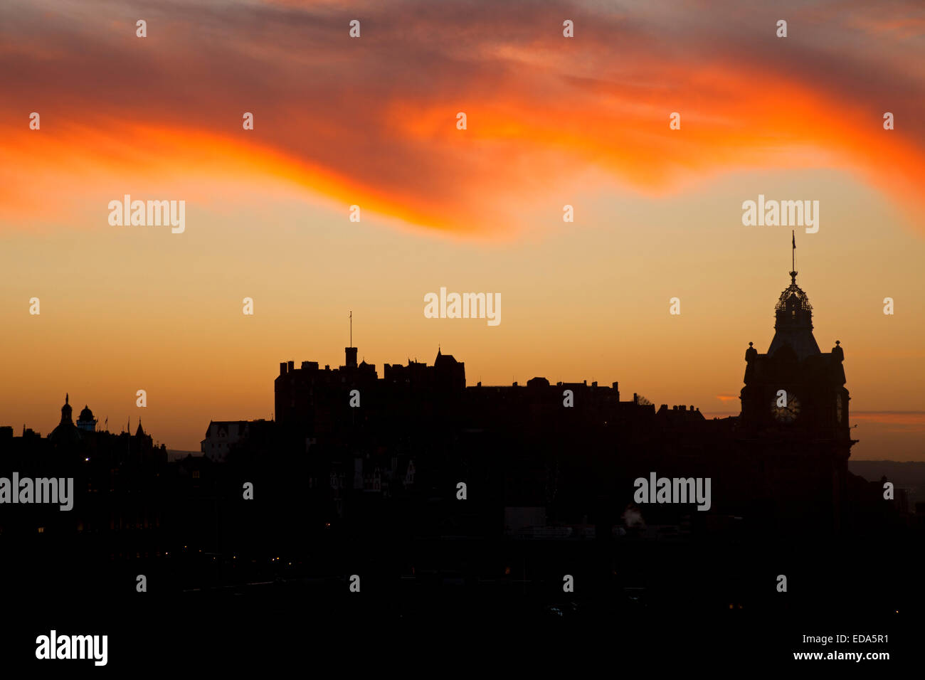 Edinburgh, Scotland, UK. 03 January 2015. Weather. Nature painted a ...