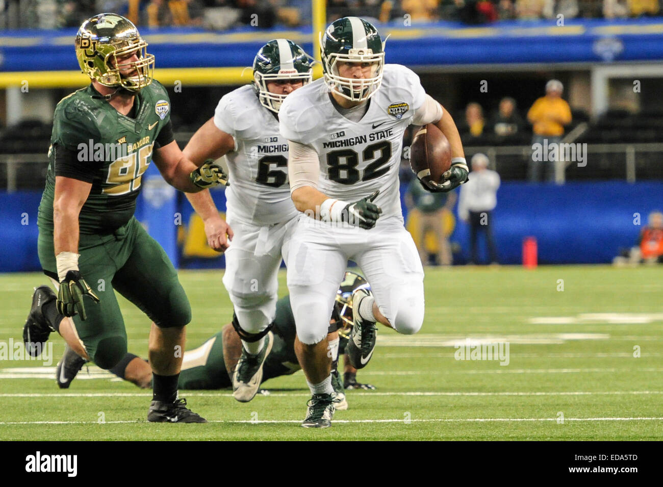 Arlington, Texas, USA. 01st Jan, 2015. Michigan State Spartans tight ...