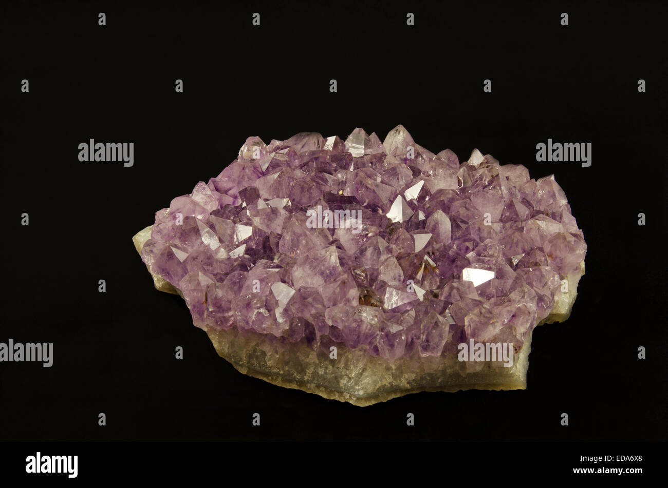 A block of Amethyst a violet variety of quartz often used in jewelry ...