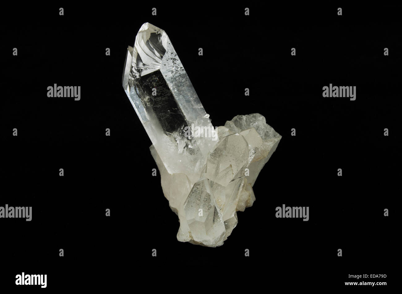 A crystal or crystalline solid isolated on black Stock Photo - Alamy