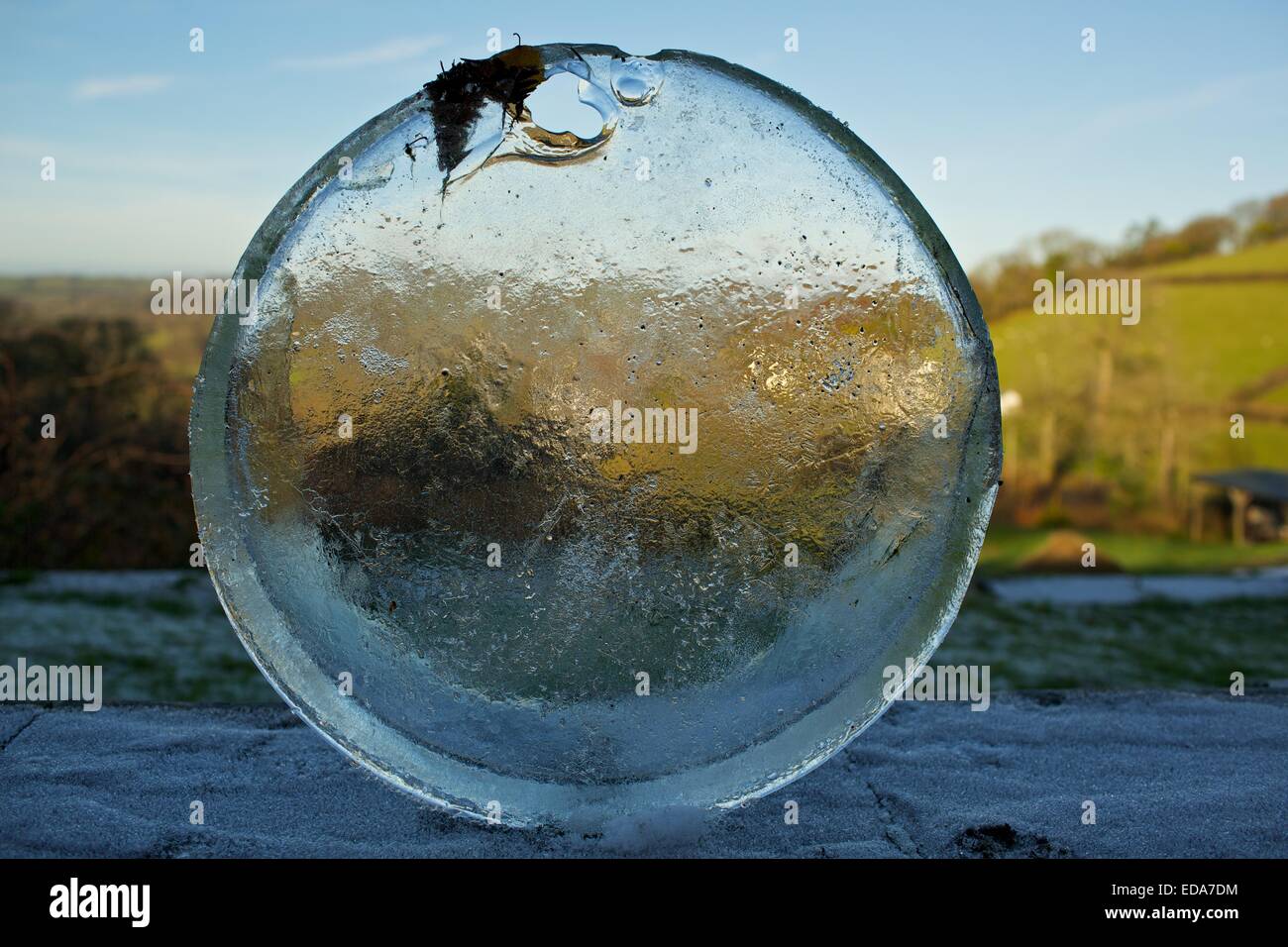 Ice shaped into circle Stock Photo - Alamy