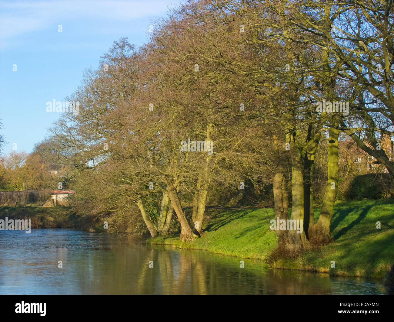 Lower Arrow Pool, River Arrow, Cofton Hackett, Worcestershire, England ...
