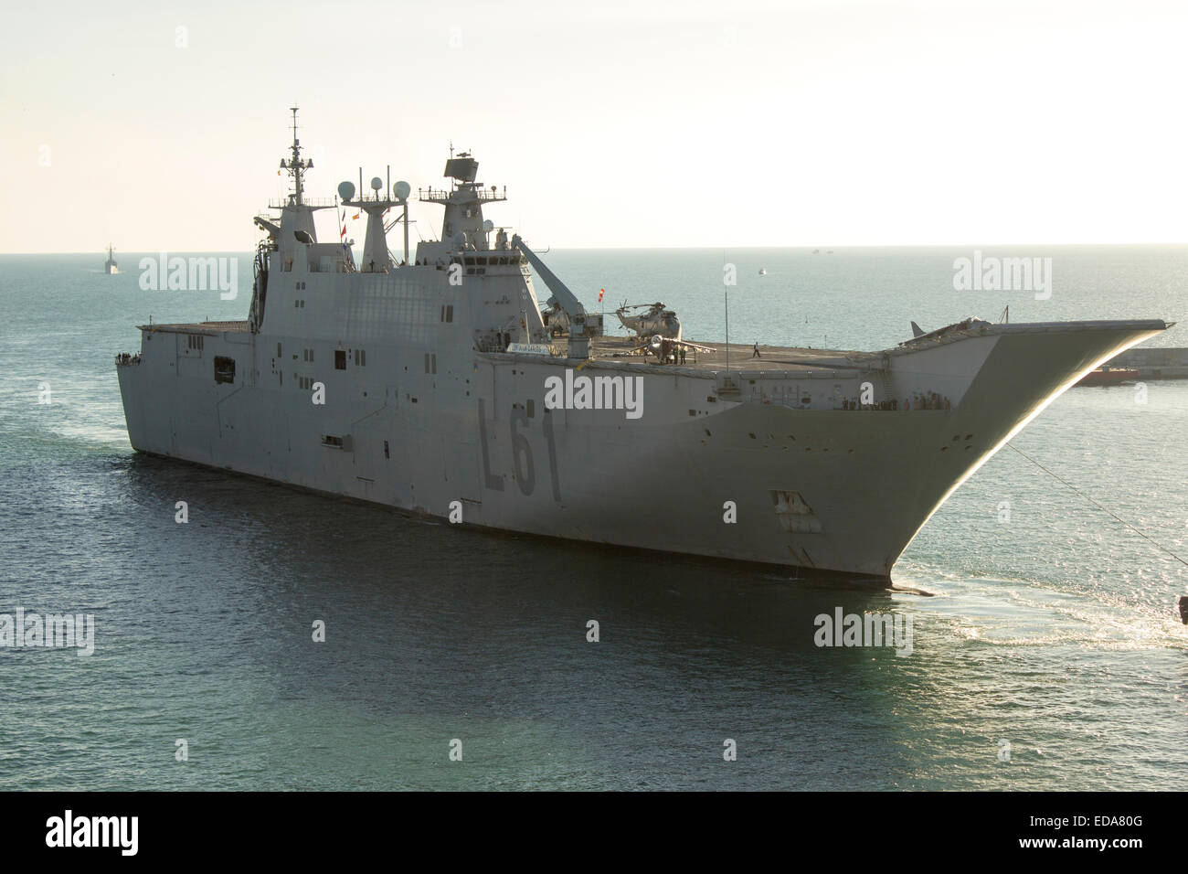 Juan Carlos I L61 multi-purpose amphibious assault ship aircraft ...